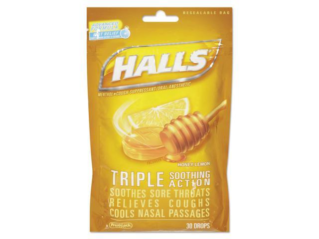 Click here for Halls Triple Action Cough Drops Honey-Lemon 30/Bag... prices