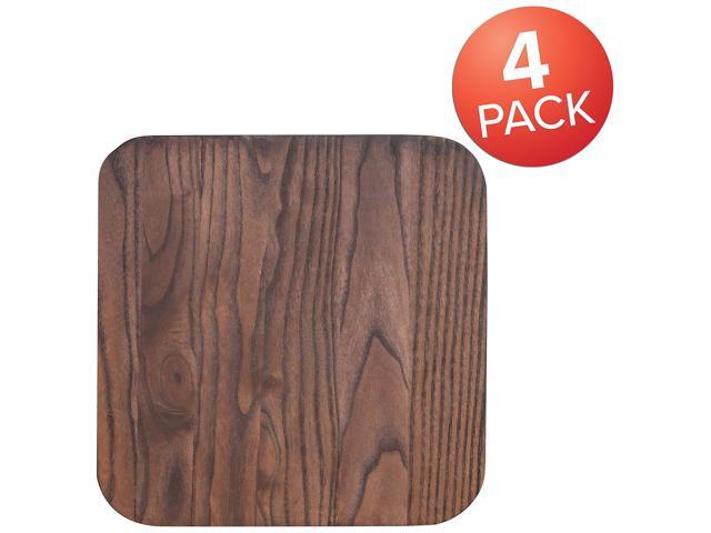 Click here for Flash Furniture Wood Seat Rustic Walnut 4 Pack (4C... prices