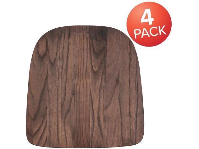 Click here for Flash Furniture Wood Seat Rustic Walnut 4 Pack (4C... prices