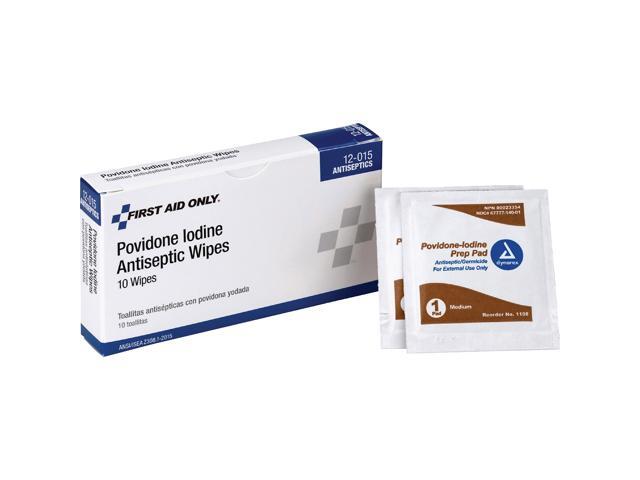 Click here for First Aid Only Povidone Iodine Antiseptic Wipes prices