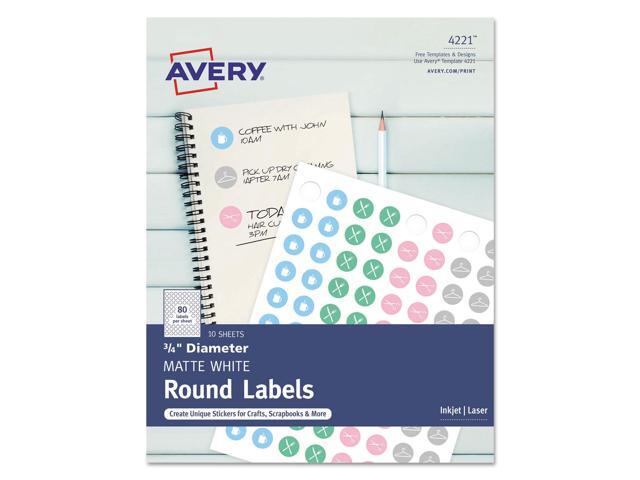 Click here for Avery Printable Round Labels with Sure Feed  3/4 D... prices