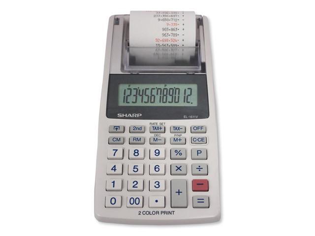 Click here for Sharp EL-1611V Printing Calculator Black/Red Print... prices