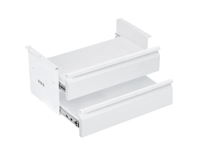 Click here for VIVO White Dual Level 16 Under Desk Pull-out Drawe... prices