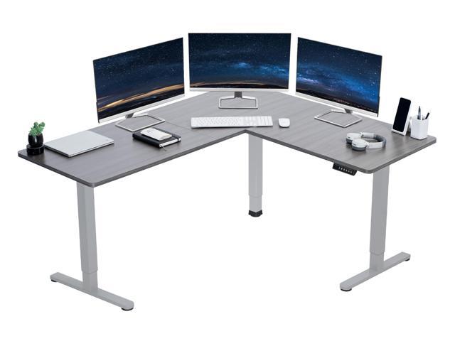Click here for VIVO Gray Electric 63 x 55 Corner Standing Desk  L... prices