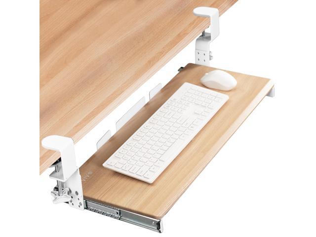 Click here for VIVO Light Wood Clamp-on Height Adjustable Keyboar... prices