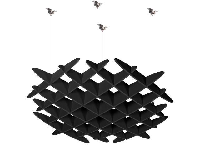 Click here for VIVO Black Acoustic Ceiling Waffle Panel prices