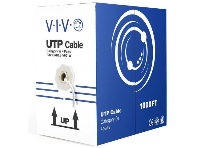 Click here for VIVO White 1 000ft Bulk Cat5e LAN Ethernet Cable W... prices
