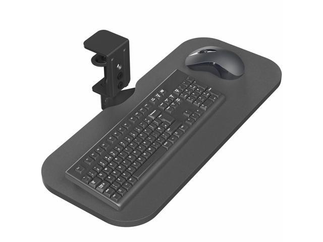 Click here for VIVO Black Single Clamp Rotating Keyboard Tray prices