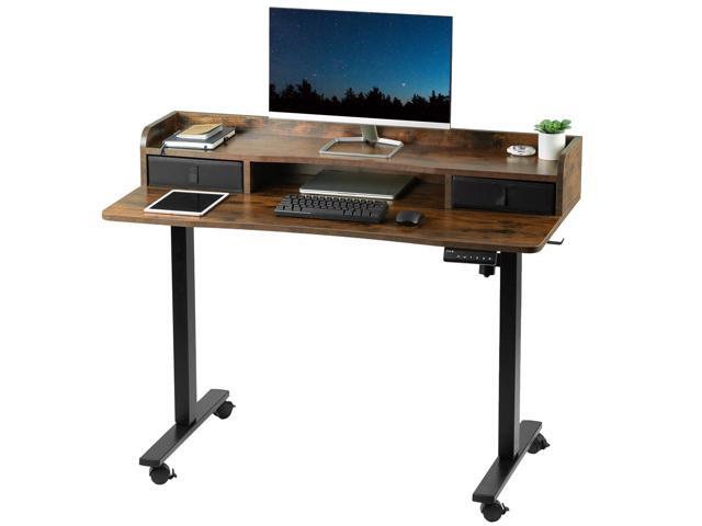 Click here for VIVO Rustic Vintage Brown/Black 2 Tier Electric 48... prices