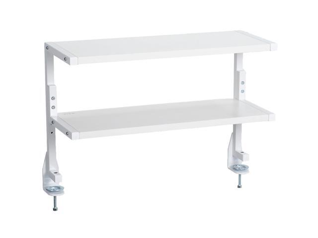 Click here for VIVO White Clamp-on 24 Above or Below Desk 2-Tier... prices