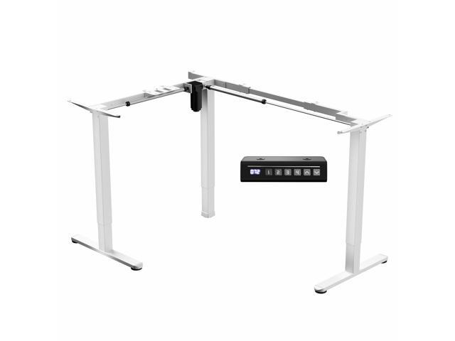 Click here for VIVO White Small Electric Single Motor Corner Desk... prices