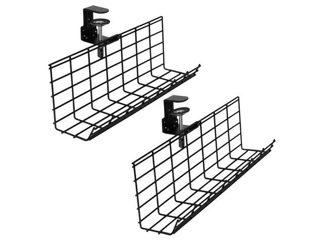 Click here for VIVO Black Clamp-on Dual Under Desk Cable Manageme... prices
