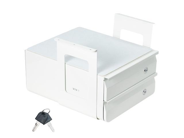 Click here for VIVO White Under Desk Lockable Pull Out Storage Dr... prices