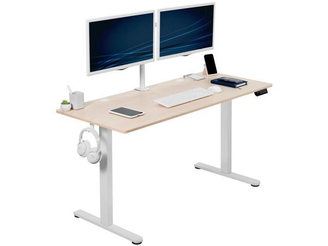 Click here for VIVO Electric 55 x 24 Sit Stand Desk  Light Wood T... prices