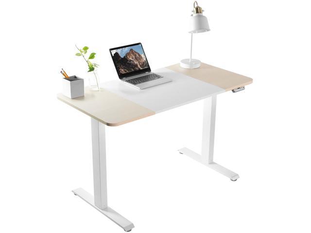 Click here for VIVO White and Light Wood Electric 47 x 24 Sit Sta... prices