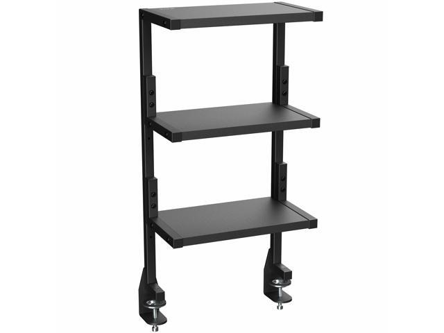 Click here for VIVO Black Clamp-on 13 Above or Below Desk 3-Tier... prices