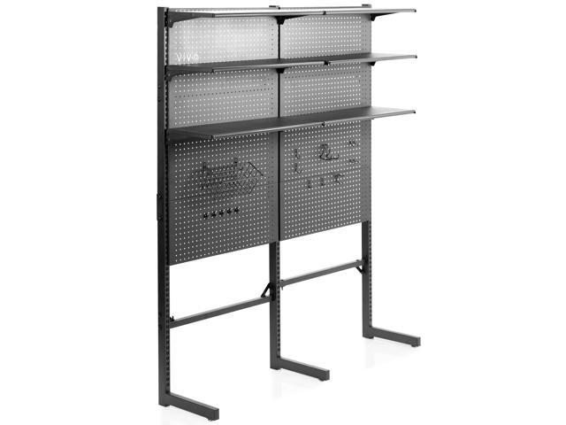 Click here for VIVO Black Freestanding Modular Pegboard System wi... prices