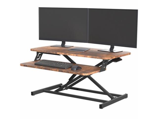 Click here for VIVO Rustic Vintage Brown 32 Standing Desk Monitor... prices