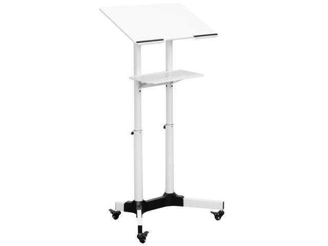 Click here for White Mobile 24 Height Adjustable Rolling Podium... prices
