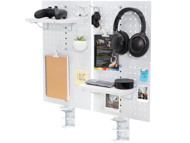 Click here for VIVO White Steel Clamp-on 20 x 24 Desktop Pegboard... prices