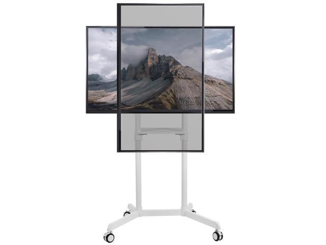 Click here for VIVO White Mobile Portrait to Landscape TV Cart fo... prices