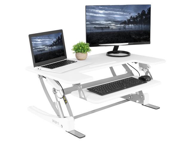 Click here for VIVO White Height Adjustable Standing Desk Monitor... prices
