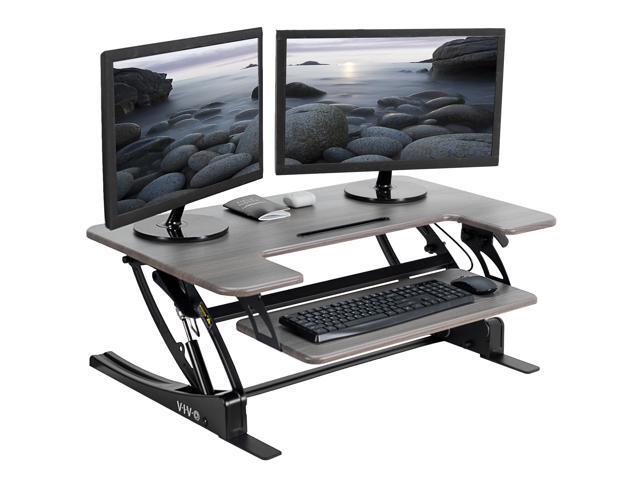 Click here for VIVO Gray Height Adjustable Standing Desk Riser  T... prices