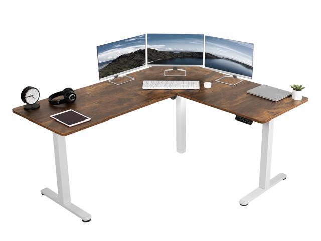 Click here for VIVO Electric 63 x 55 Corner Desk  Rustic Vintage... prices