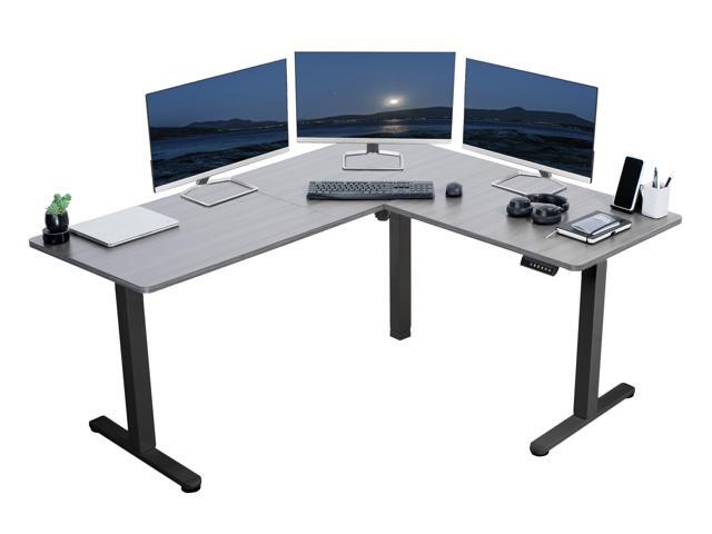 Click here for VIVO Gray Electric 63 x 55 Corner Desk Workstation... prices