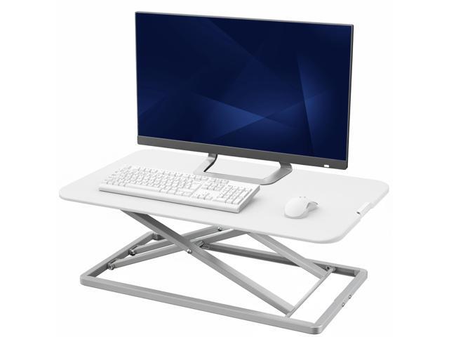 Click here for VIVO White Economy Height Adjustable 29 Standing D... prices