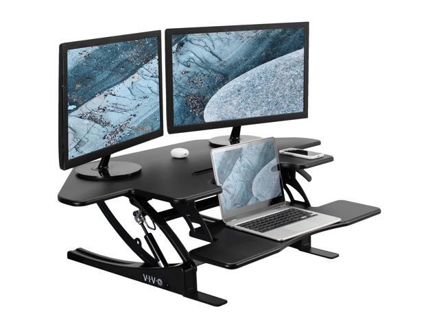 Click here for VIVO Black Corner Height Adjustable Cubicle Sit to... prices