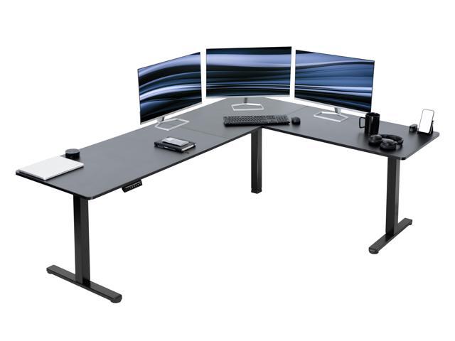 Click here for VIVO Black Electric 84 x 63 Corner Standing Desk... prices