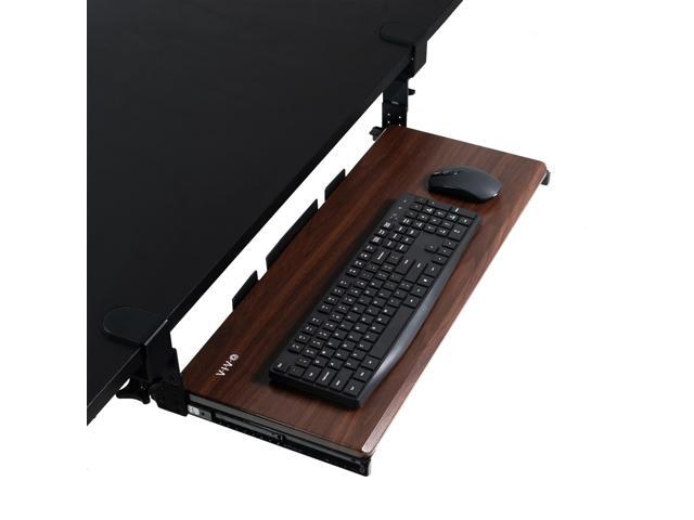 Click here for VIVO Dark Walnut Clamp-on Height Adjustable Keyboa... prices