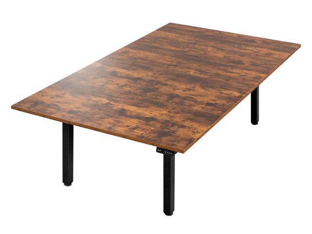 Click here for VIVO Electric 95 x 55 Square Corner Desk  Rustic V... prices