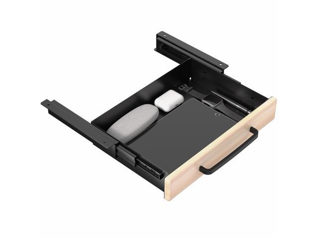 Click here for VIVO Light Wood Space Saver Sliding Under Desk Sto... prices