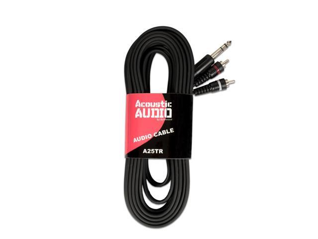 Click here for Acoustic Audio A25TR Dual RCA to Stereo TRS Jack 2... prices