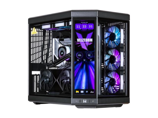 Click here for Velztorm LCD Black Praetix Custom Built Gaming Des... prices