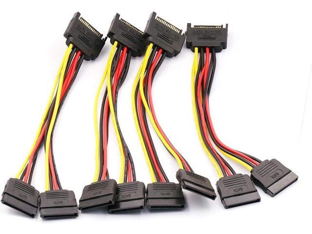 Click here for 4pcs SATA Power Splitter Cable 15 Pin Male to 15 P... prices