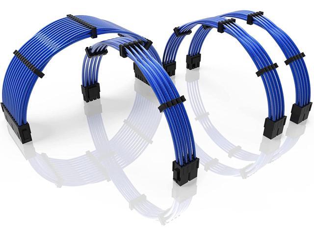 Click here for LINKUP - 30cm PSU PC Power Extension Cable Metalli... prices