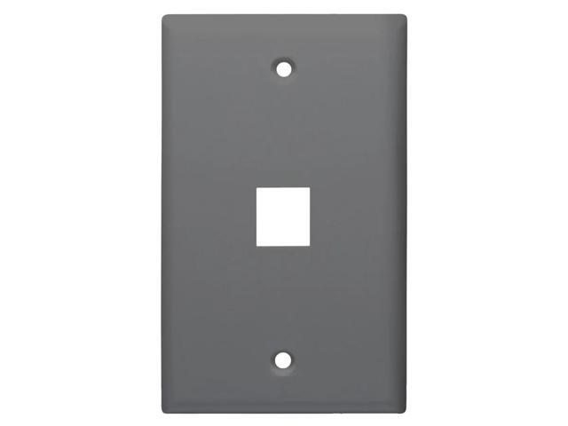 Click here for Monoprice Mid-Size Keystone Plate 1 Port  Gray  UL prices