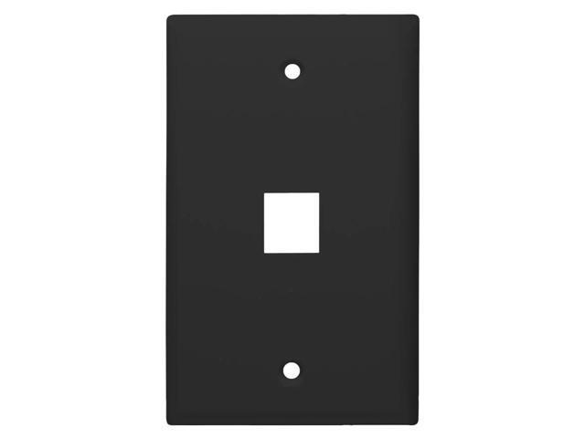 Click here for Monoprice Mid-Size Keystone Plate 1 Port  Black  U... prices