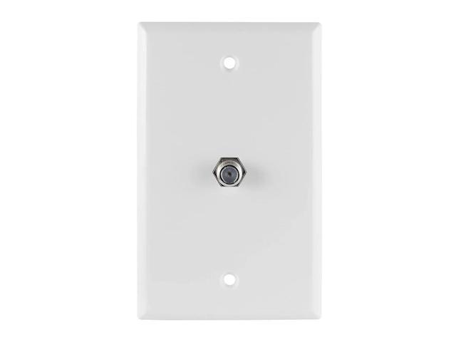 Click here for Monoprice Standard Size Coax Wall Plate  Ultra Whi... prices