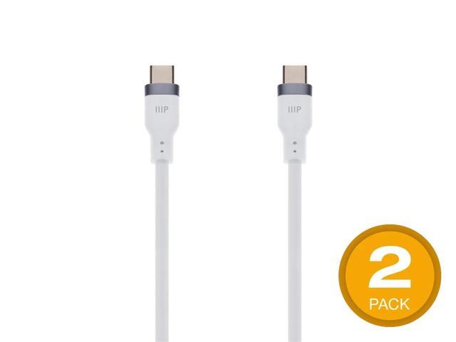 Click here for Monoprice USB-C to USB-C Silicone Charging Cable -... prices