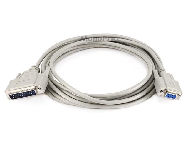 Click here for 15ft Null Modem DB9F/DB25M Molded Cable prices