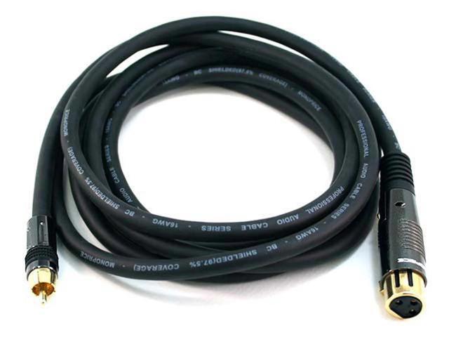 Click here for Monoprice 10ft Premier Series XLR Female to RCA Ma... prices