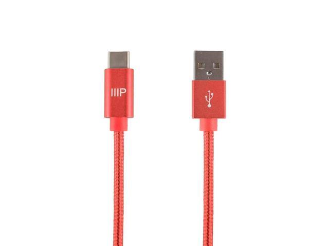Click here for Monoprice Nylon Braided USB C to USB A 2.0 Cable -... prices