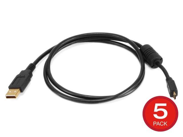 Click here for Monoprice USB-A to Micro B 2.0 Cable - 3 Feet - Bl... prices