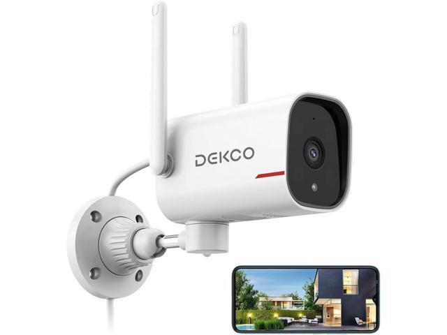 Click here for DEKCO WiFi Camera 2K Pan Rotating 180° Wired Outdo... prices