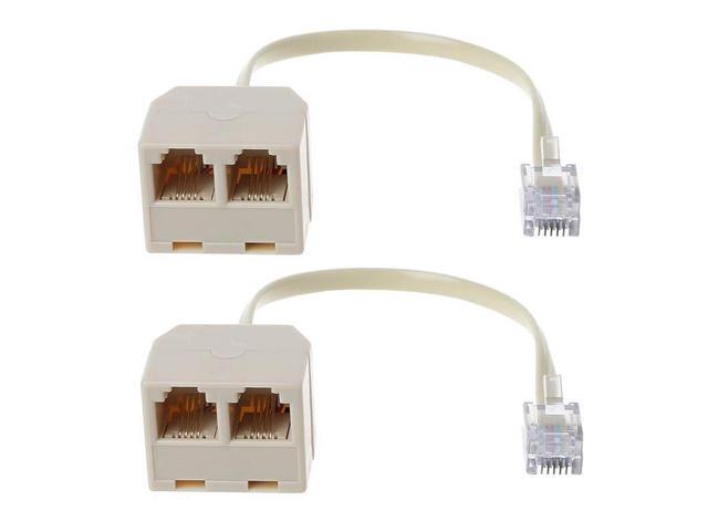 Click here for Telephone Splitters - RJ11 6P4C Two Way 1 Male to... prices