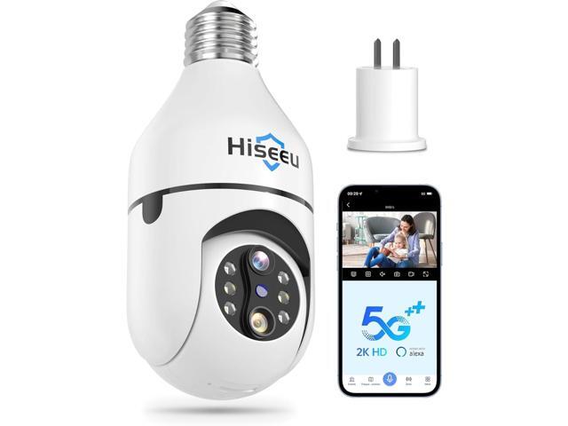 Click here for Hiseeu Light Bulb Security Camera Wireless WiFi 5G... prices